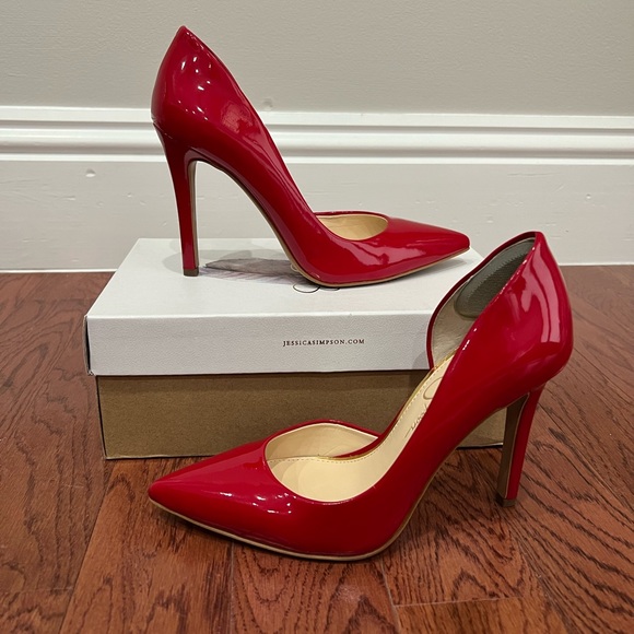 Jessica Simpson | Shoes | Jessica Simpson Red High Heels | Poshmark